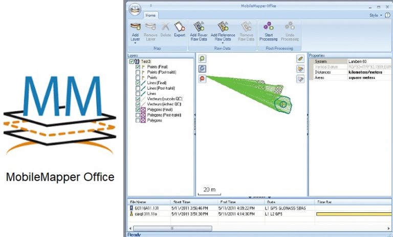 MobileMapper Office - Misura